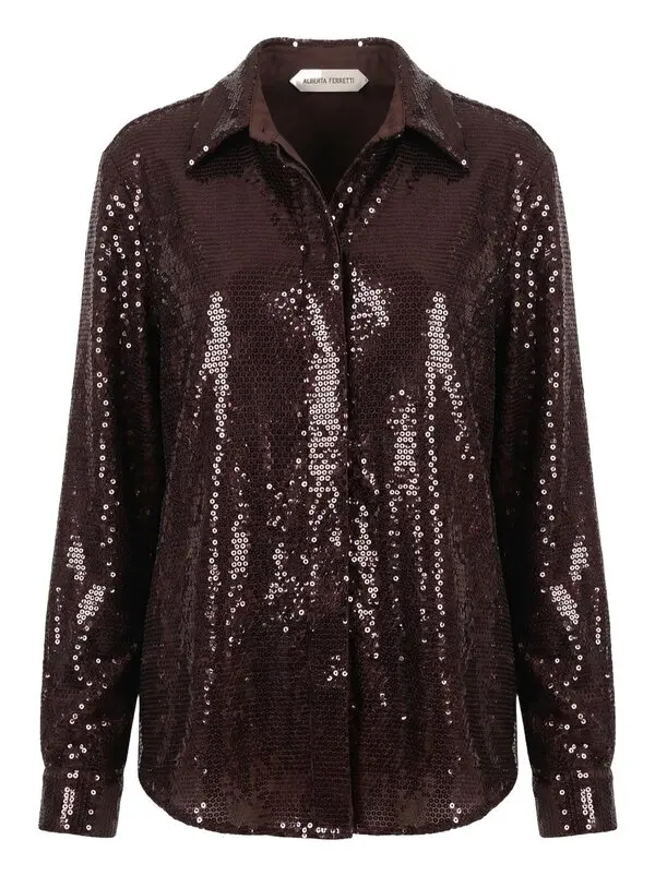 Alberta Ferretti Sequined Long-sleeve Casual Jacket - No