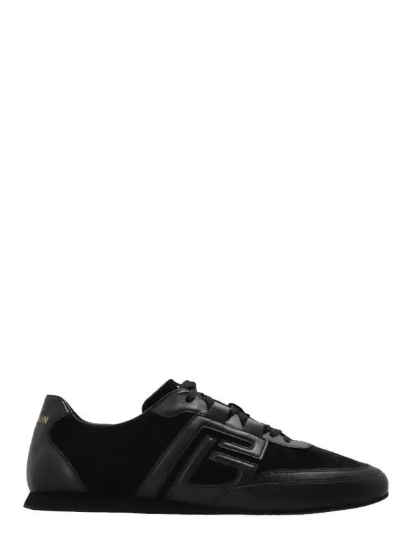 Balmain Logo Low-top Sneakers - Black