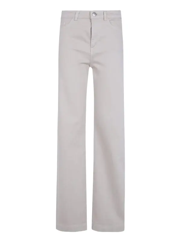 Seventy Wide-leg Jeans - Cream
