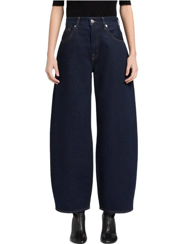 7 For All Mankind Wide-leg Jeans - Black