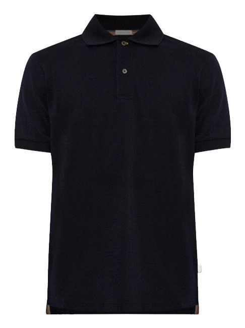 Paul Smith Buttoned Wool Polo Shirt - Black