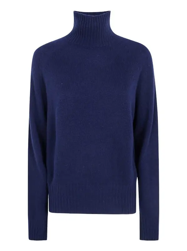 Seventy Cashmere Turtleneck Sweater - Blue