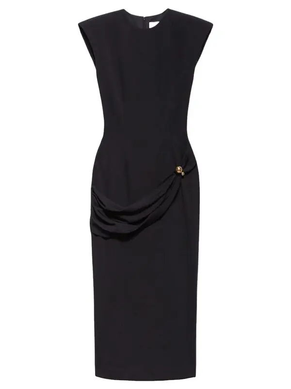 ANIYE BY Sleeveless Midi Dress With Metal Detail - Black