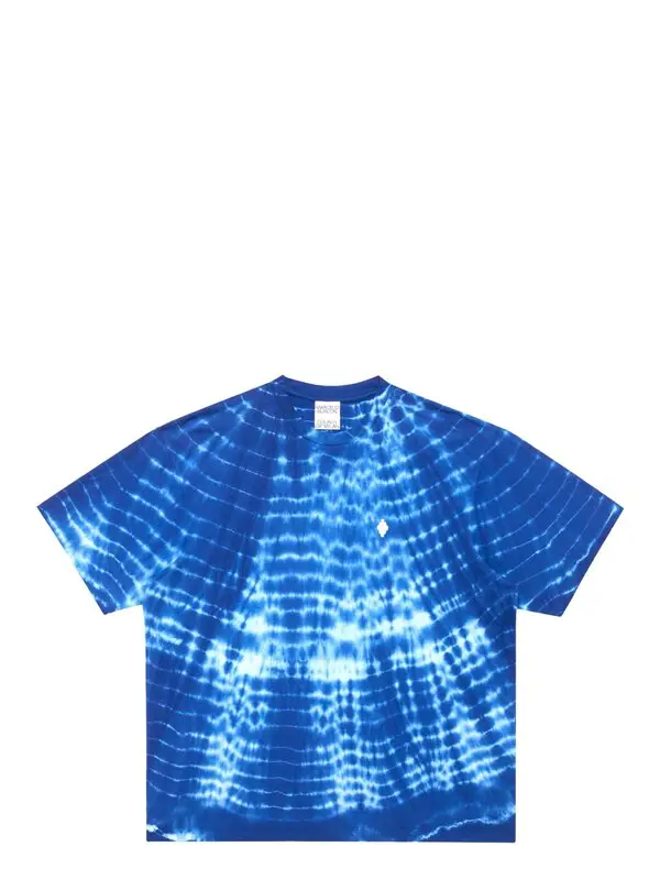 MARCELO BURLON COUNTY OF MILAN Aop Soundwaves Printed Crewneck T-shirt - Blue