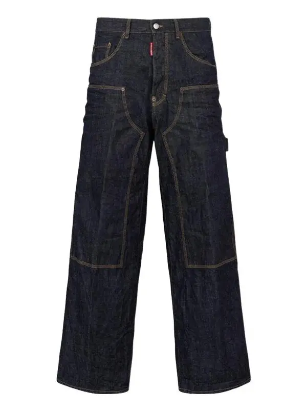Dsquared2 Japanese Rinse Baggy Carpenter Jeans - Blue