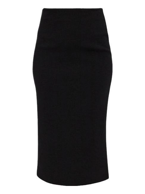 Max Mara Slit Midi Skirt - Black