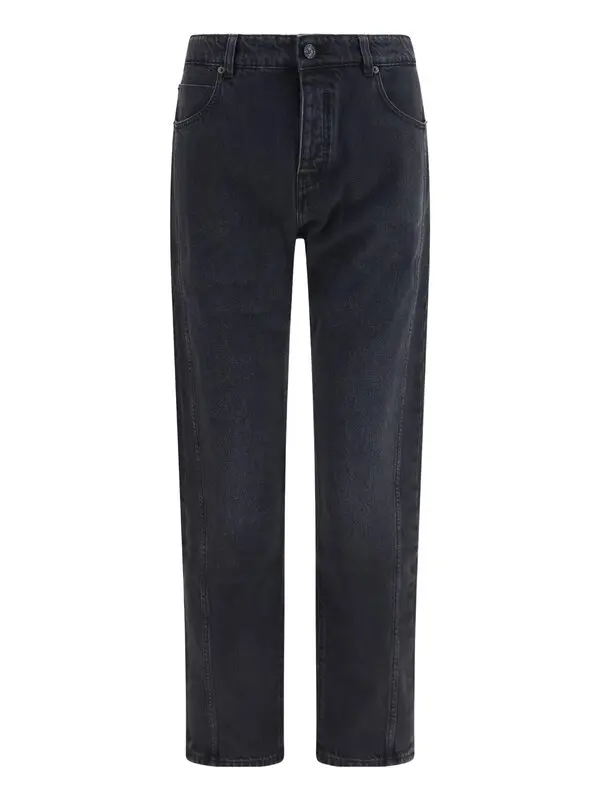 Balmain Straight-leg Denim Jeans - Black