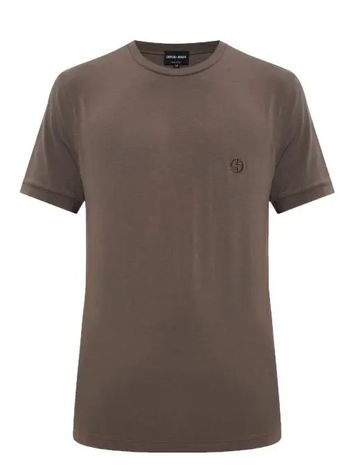 Giorgio Armani Embroidered Logo T-shirt - No