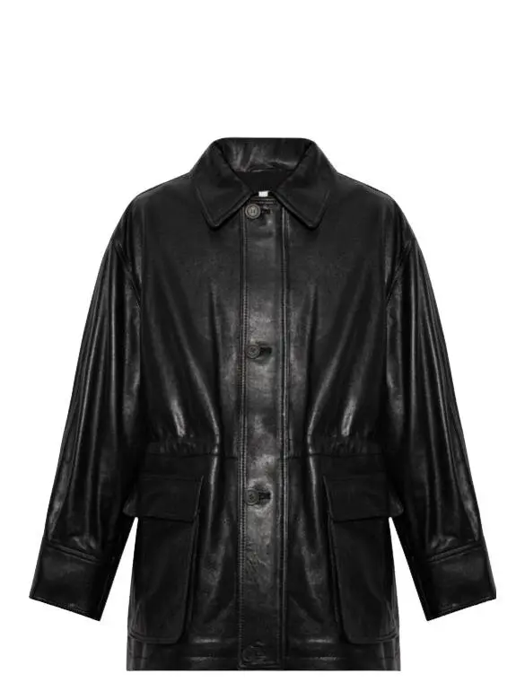ARMA Long-sleeve Leather Jacket - Black