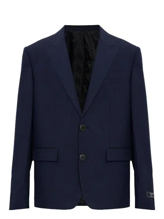 Balmain Single-breasted Blazer - Navy Blue