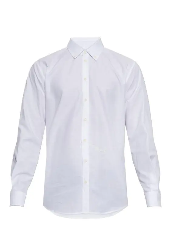 Dsquared2 Embroidered-logo Button-down Shirt - White