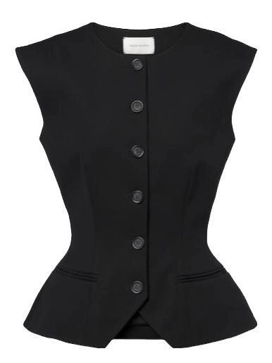 Magda Butrym Silk And Cashmere Vest - Grey