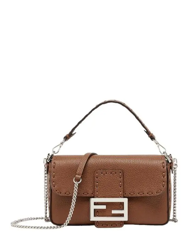 Fendi Baguette Mini Shoulder Bag - Brown