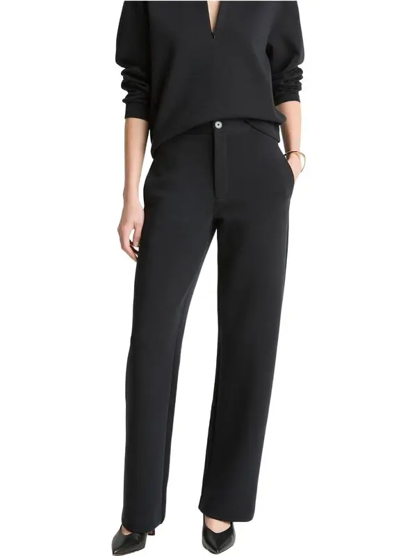 Vince Straight Leg Tailored Pants - Black
