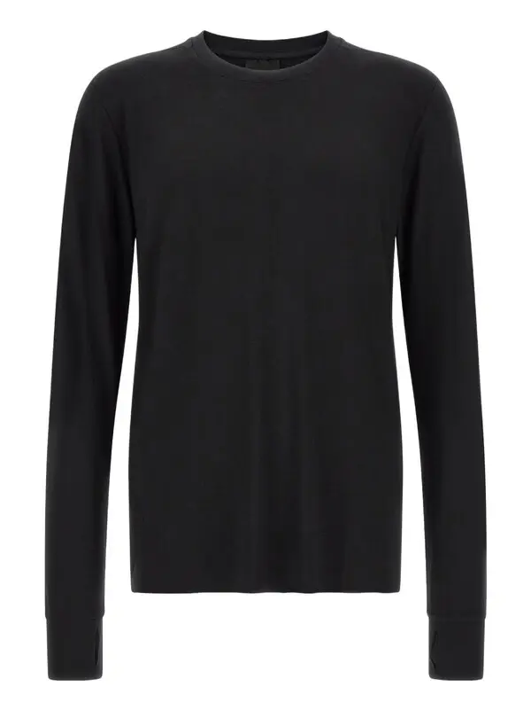 THOM KROM Long Sleeve Crew Neck Sweater - Black