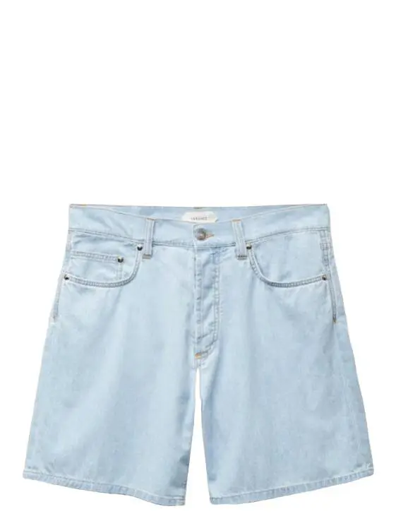 Versace Chambray Denim Shorts - Blue