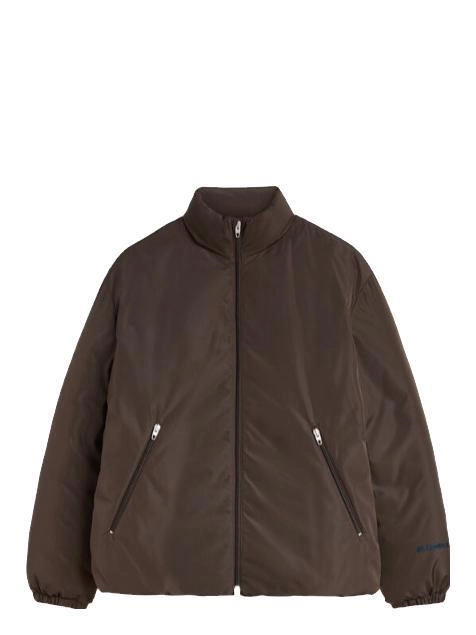 JIL SANDER Long Sleeve Zip Up Jacket - Ganache