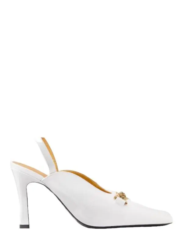 Versace Marisa Patent Slingbacks 90mm - White