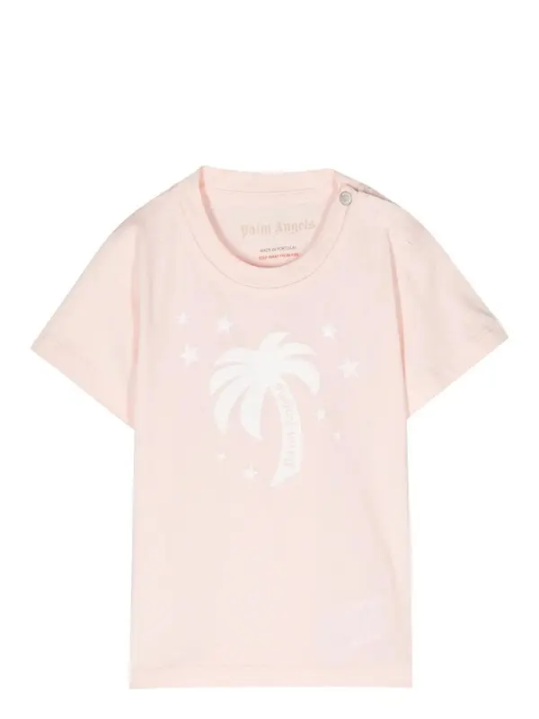 Palm Angels Palm Stars Cotton T-shirt - Pink