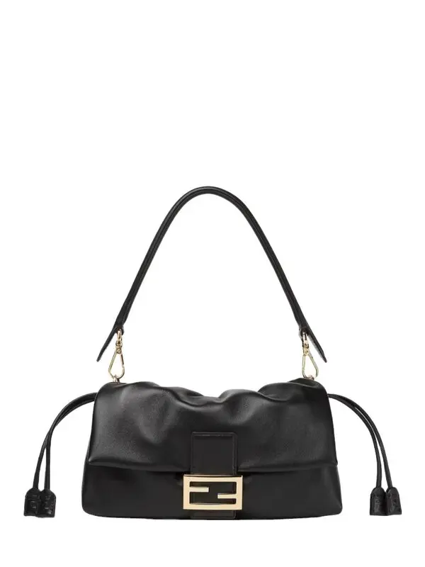 Fendi Baguette Soft Medium Bag - Black