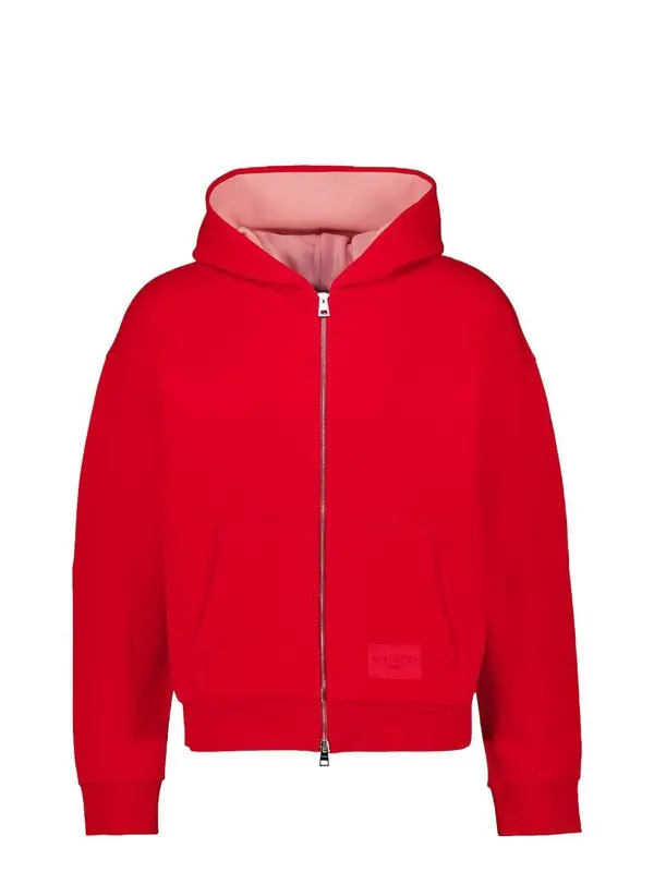 Givenchy Couture Seam Zip Hooded Sweatshirt - Red
