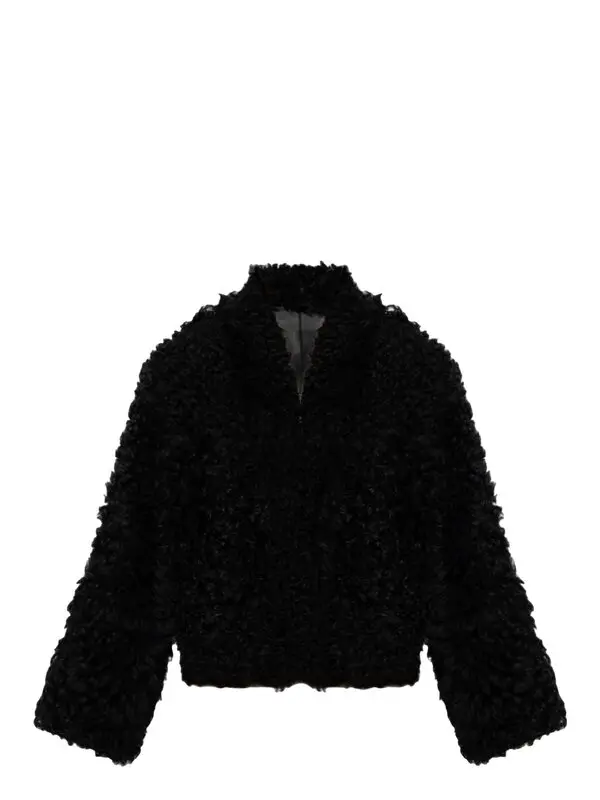 ARMA Long-sleeved Cropped Jacket With Flared Sleeves - Black