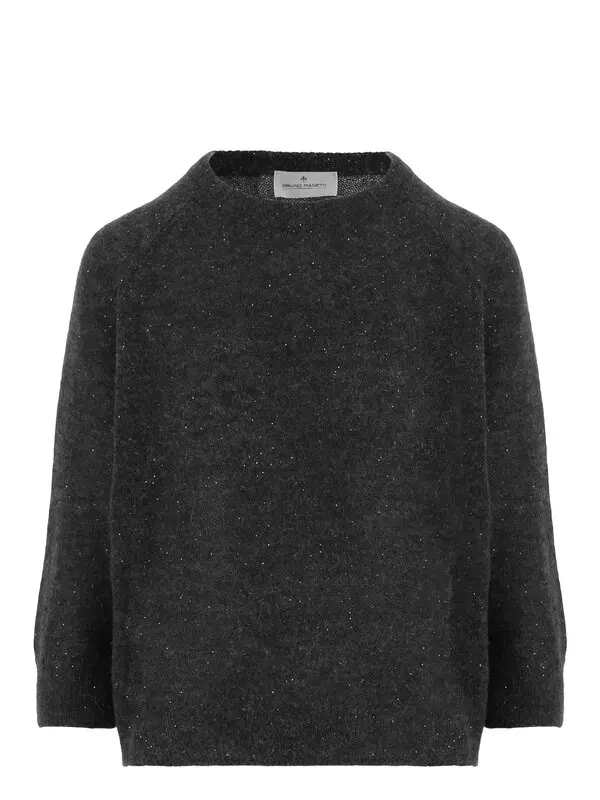 Bruno Manetti Crew Neck Sweater - Black