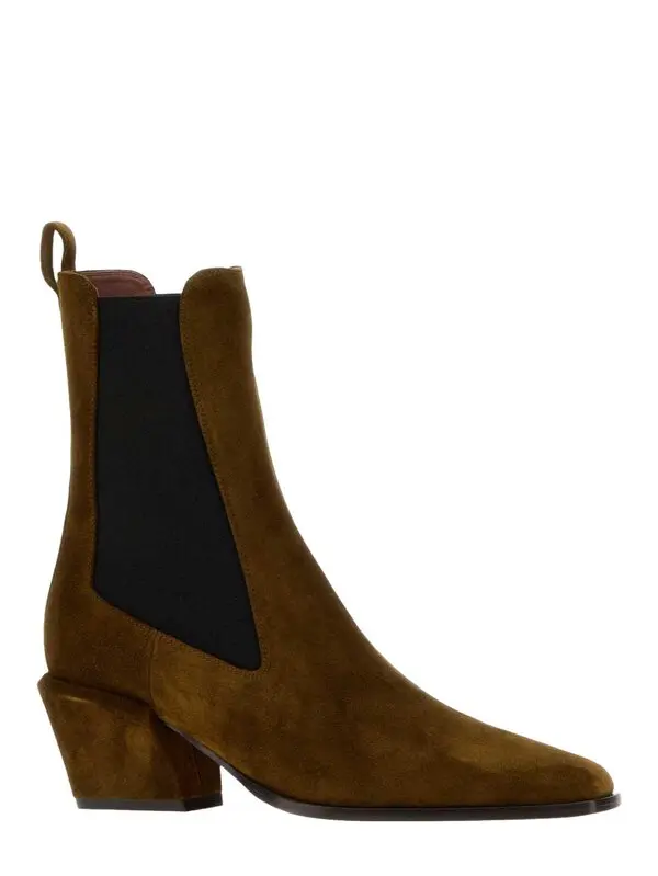 Paris Texas Square-toe Ankle Boots - Brown