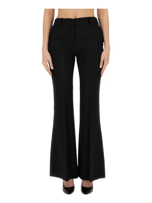 Nina Ricci Flared Bootcut Trousers - Black