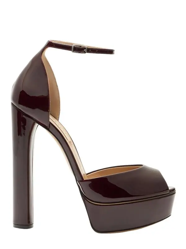 Casadei Flora Platform Sandal - Windsor Wine