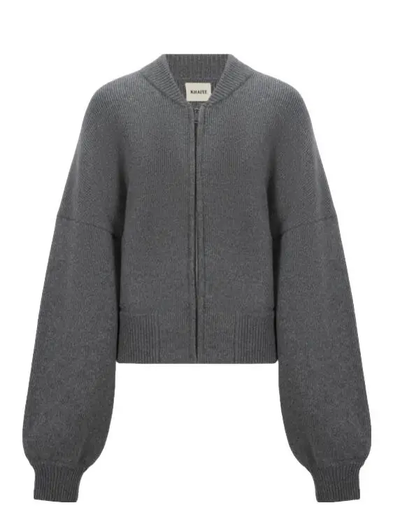 Khaite Rhea Zipped Cardigan - Black