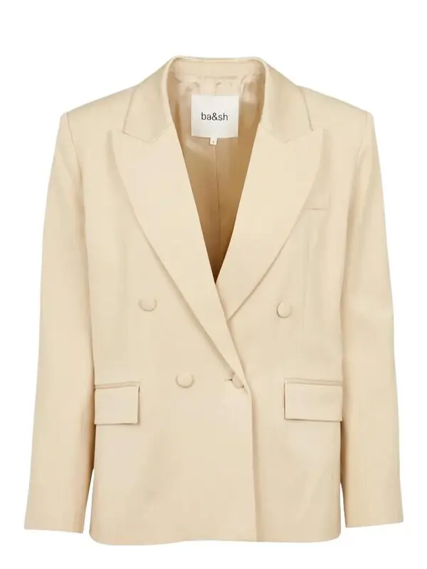 Ba&sh Double-breasted Blazer - Nude