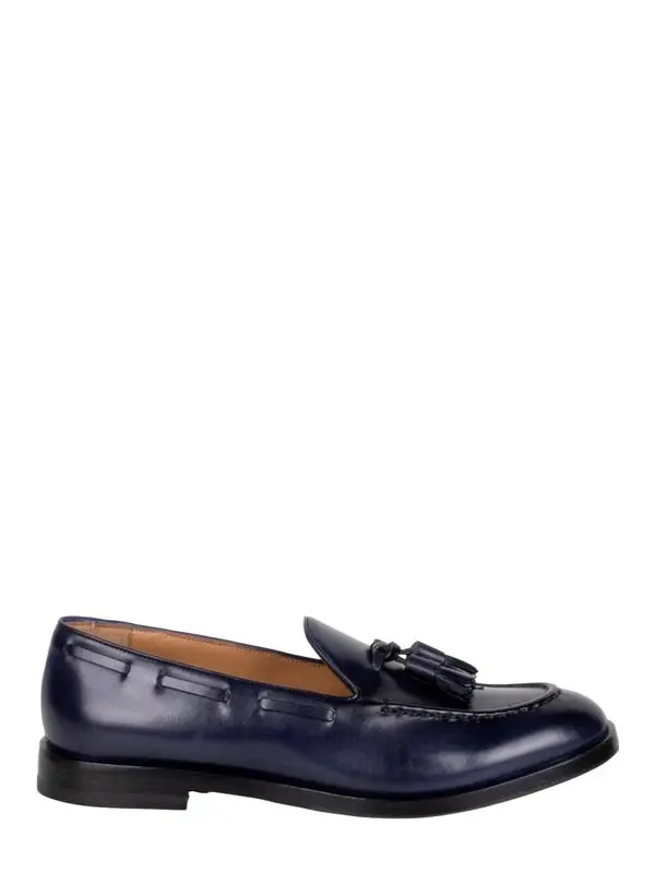 Fratelli Rossetti Round-toe Loafers With Tassel Detail - Navy