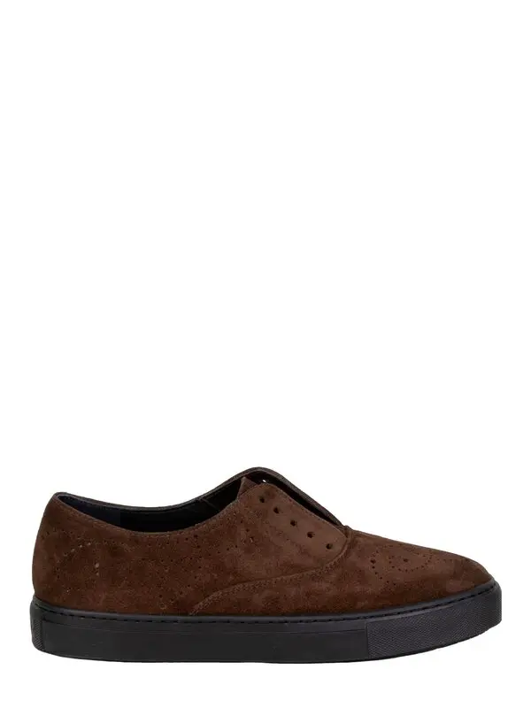 Fratelli Rossetti Round-toe Flat Sole Casual Shoes - Brown