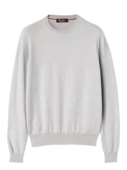 Loro Piana Long-sleeved Crewneck Jumper - White