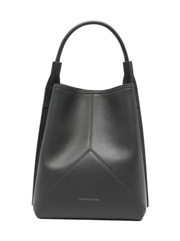 Victoria Beckham Paneled Top-handle Shoulder Bag - Gray