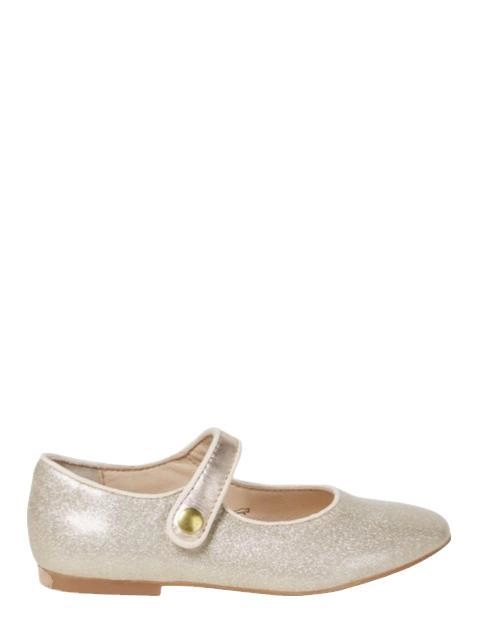 POM D'API Daisy Baby Leather Mary Jane Flats - Nude