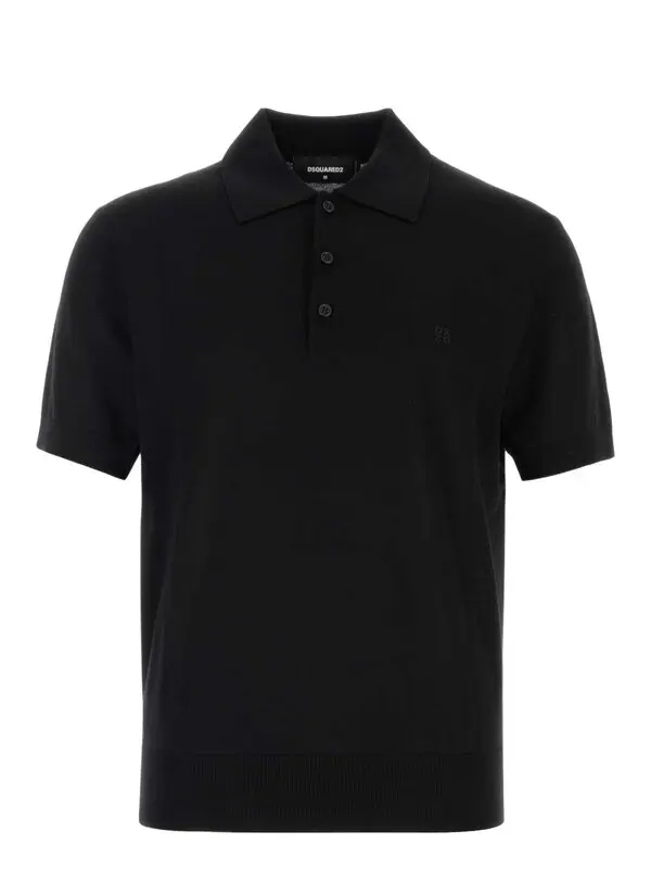 Dsquared2 Short-sleeve Polo Shirt - Black