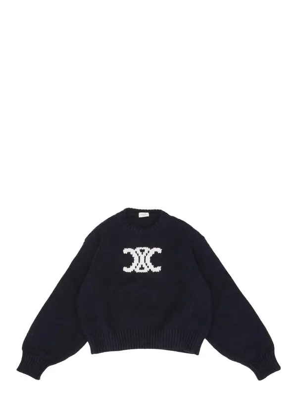 Celine Long-sleeve Knit Top - Black