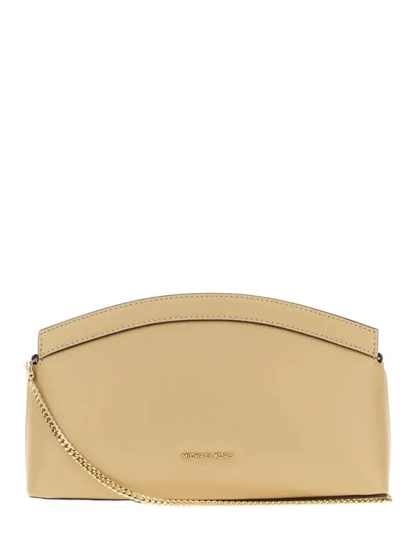 Michael Kors Athena Dome Chain Clutch Bag - Khaki