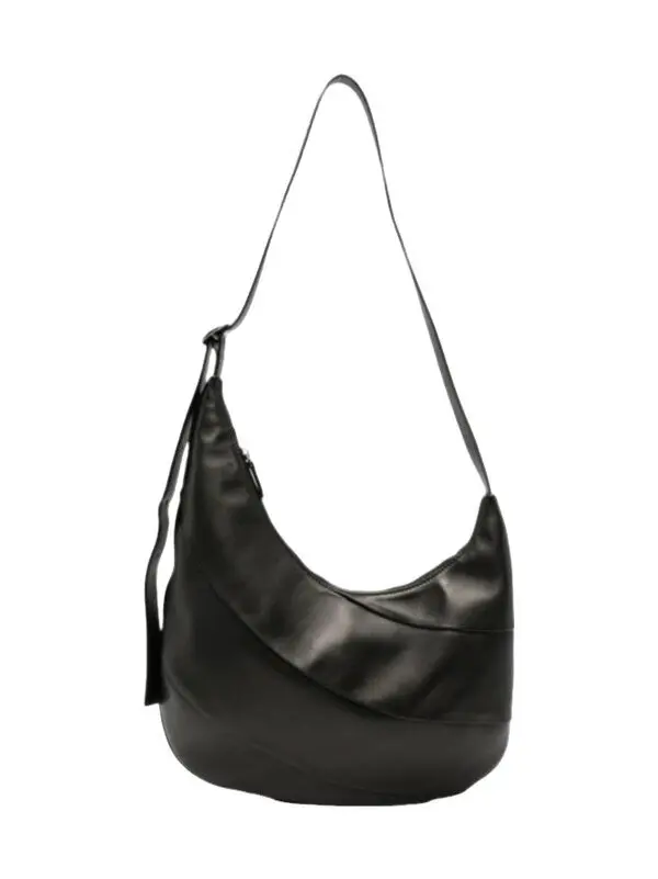 Hereu Zippered Shoulder Bag - Black