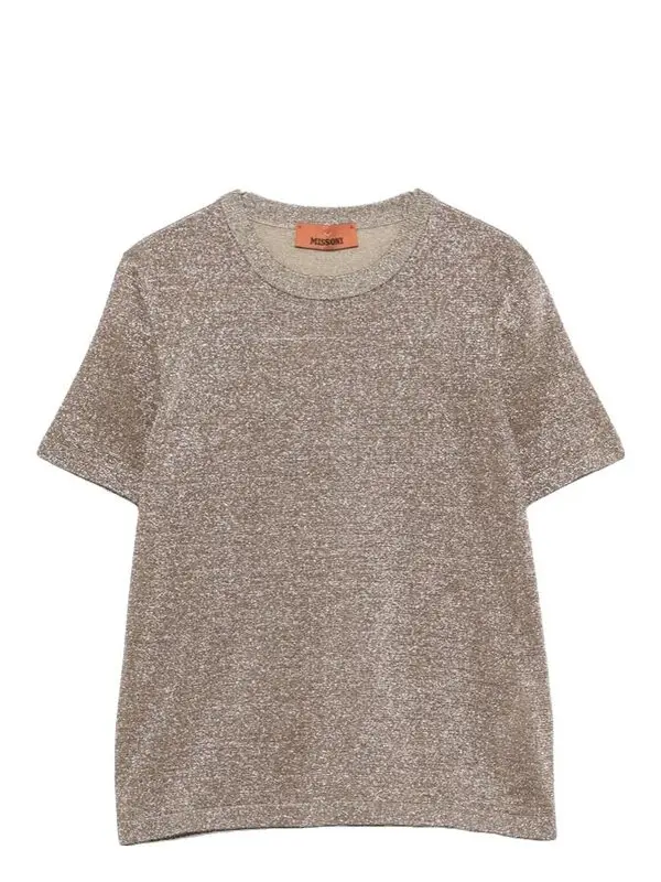 Missoni Metallic Short-sleeve T-shirt - Beige