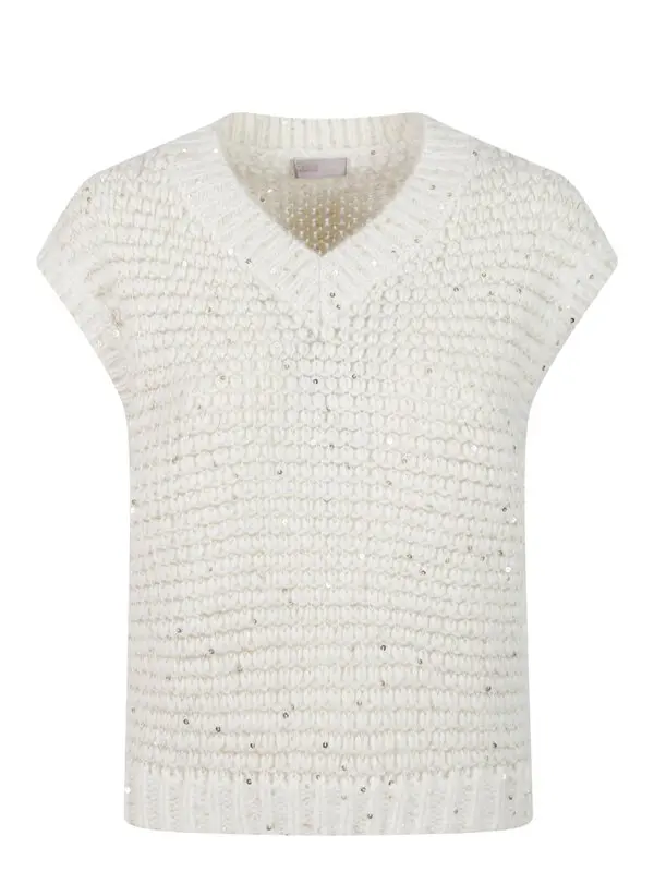 Herno Lurex Knit Resort Vest - No
