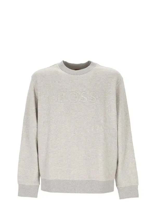 Hugo Boss Logo-embroidered Cotton Sweatshirt - No