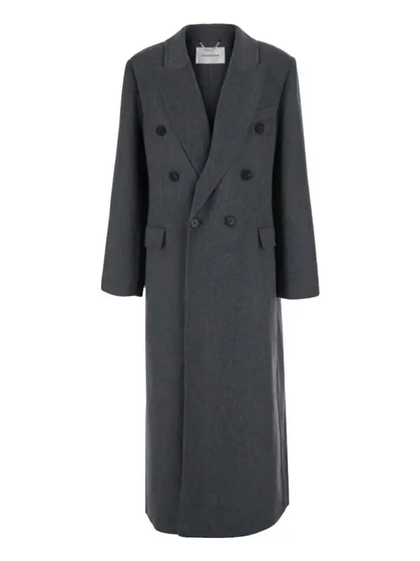 Victoria Beckham Double-breasted Tailored Coat - Grey