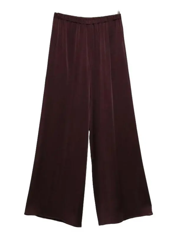 Antonelli Firenze Wide-leg Satin Finish Pants - Purple