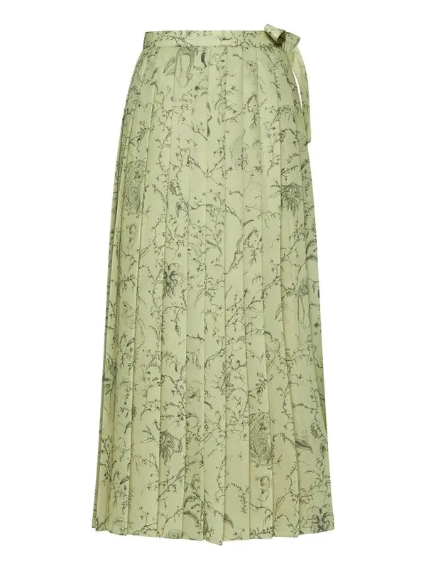 Fabiana Filippi Pleated Maxi Skirt - Nude