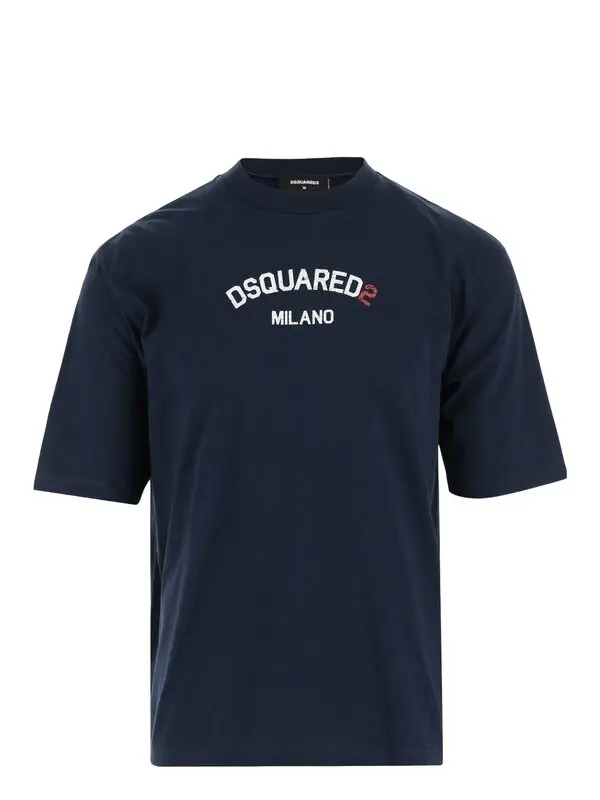 Dsquared2 Logo Printed Loose-fit T-shirt - Black