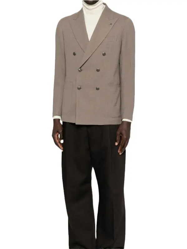 Tagliatore Long-sleeve Blazer - Gray