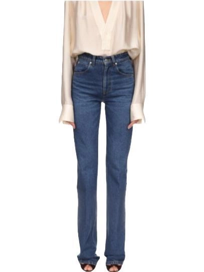 Victoria Beckham Belt-loop Jeans - Blue